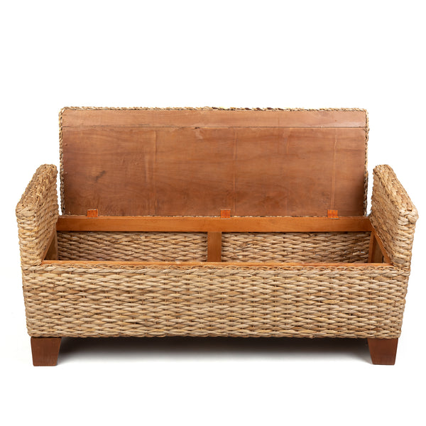 Wicker storage bench for bedroom store
