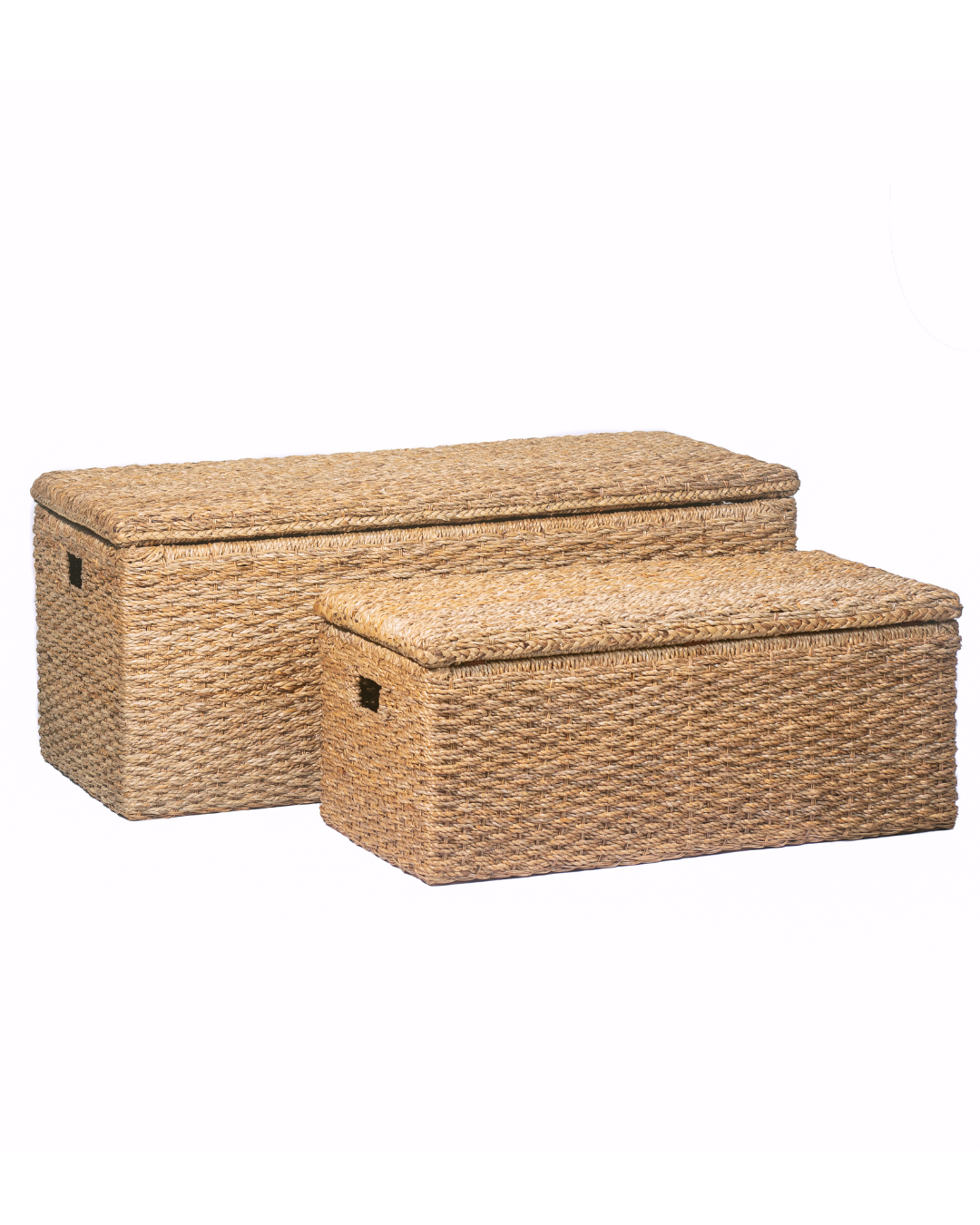 Wicker Storage Bench Rattan Woven Ottoman for Entryway, End of Bed, Li ...
